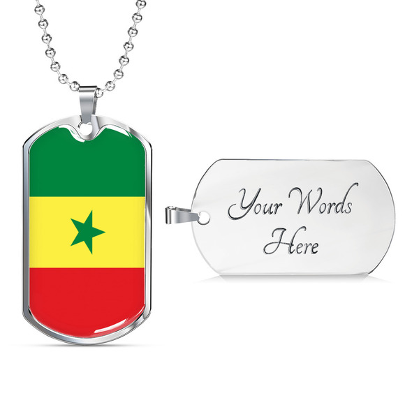 Express Your Love Gifts | Jewelry | Senegal Flag Necklace Stainless ...